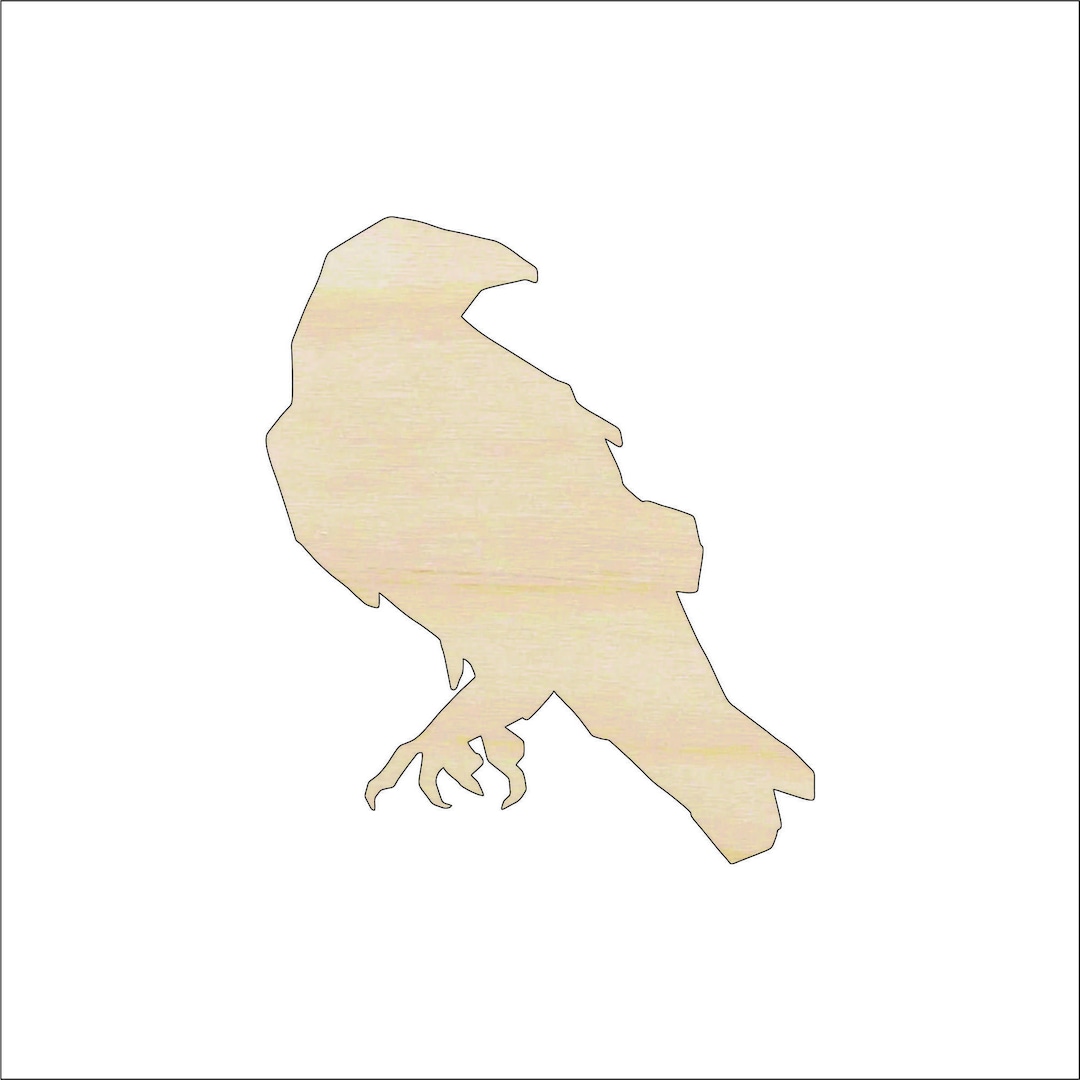 Bird Crow Laser Cut Out Unfinished Wood Craft Shape BRD245 - Etsy