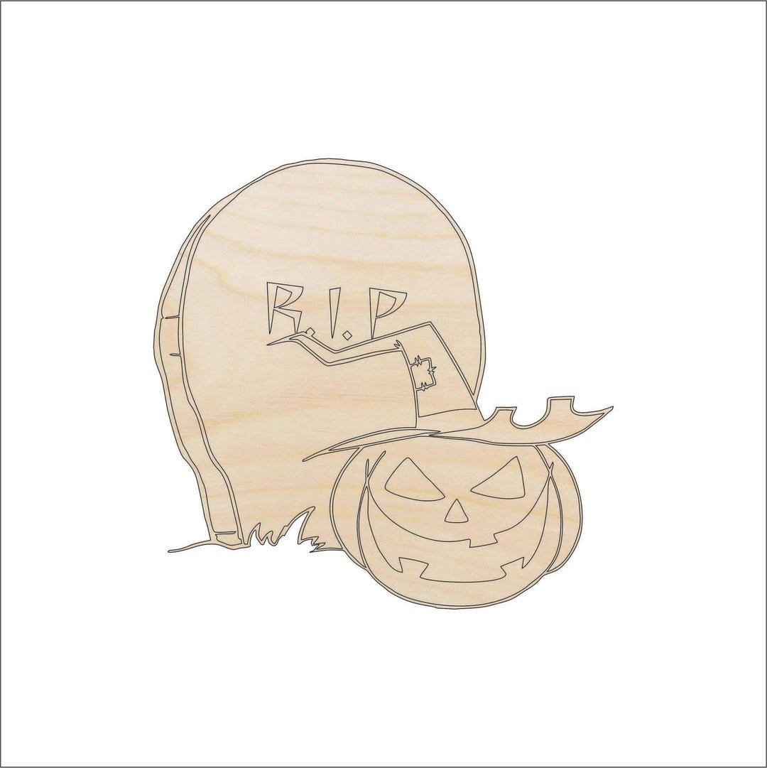 Tombstone Wood Craft Shape- Laser Cut Out & Unfinished DIY Art Supply ...