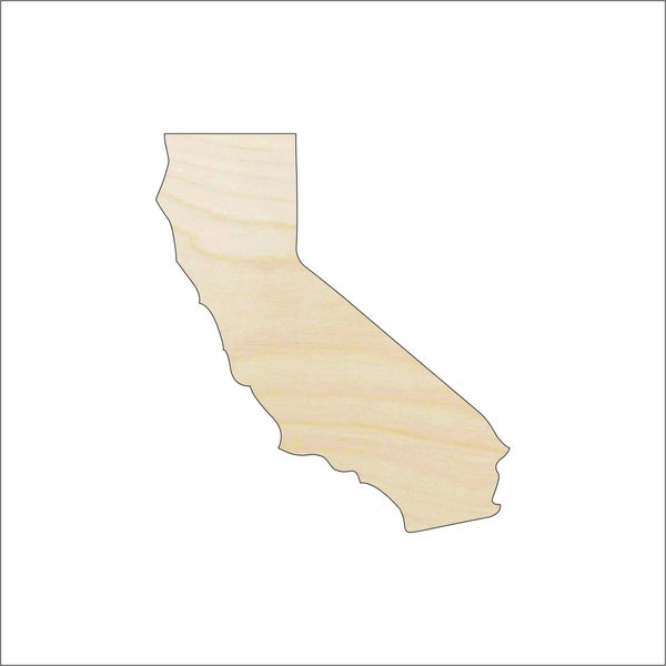 Wood California Cut Out - Etsy