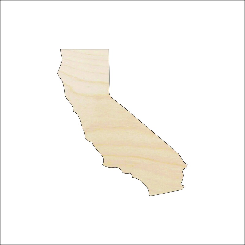 Wood California Cut Out - Etsy