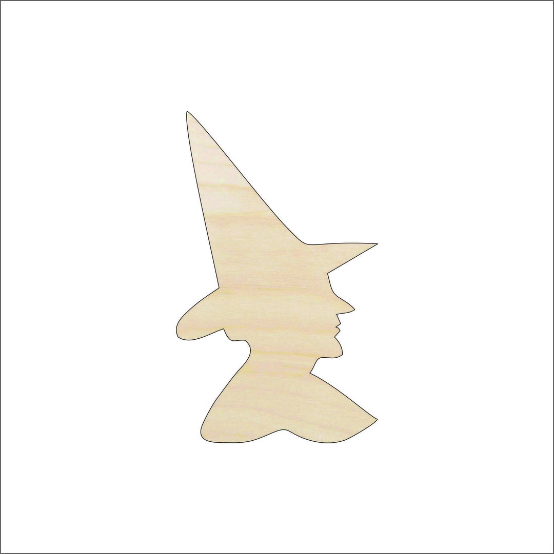 Witch Laser Cut Out Unfinished Wood Shape Craft Supply FAL146 - Etsy