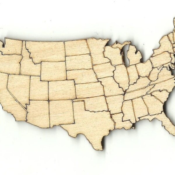 World Map Wood Cut Out - Etsy
