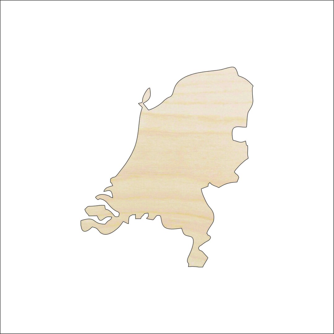 The Netherlands Laser Cut Out Unfinished Wood Shape Craft Supply WLD74 ...