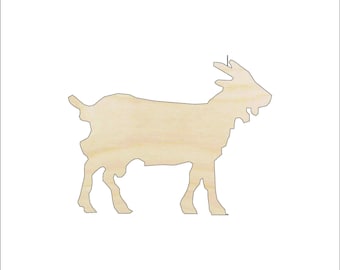 Goat Wood Cutout, Goat Crafting Shape, Farm Animal Cutout Shape for ...