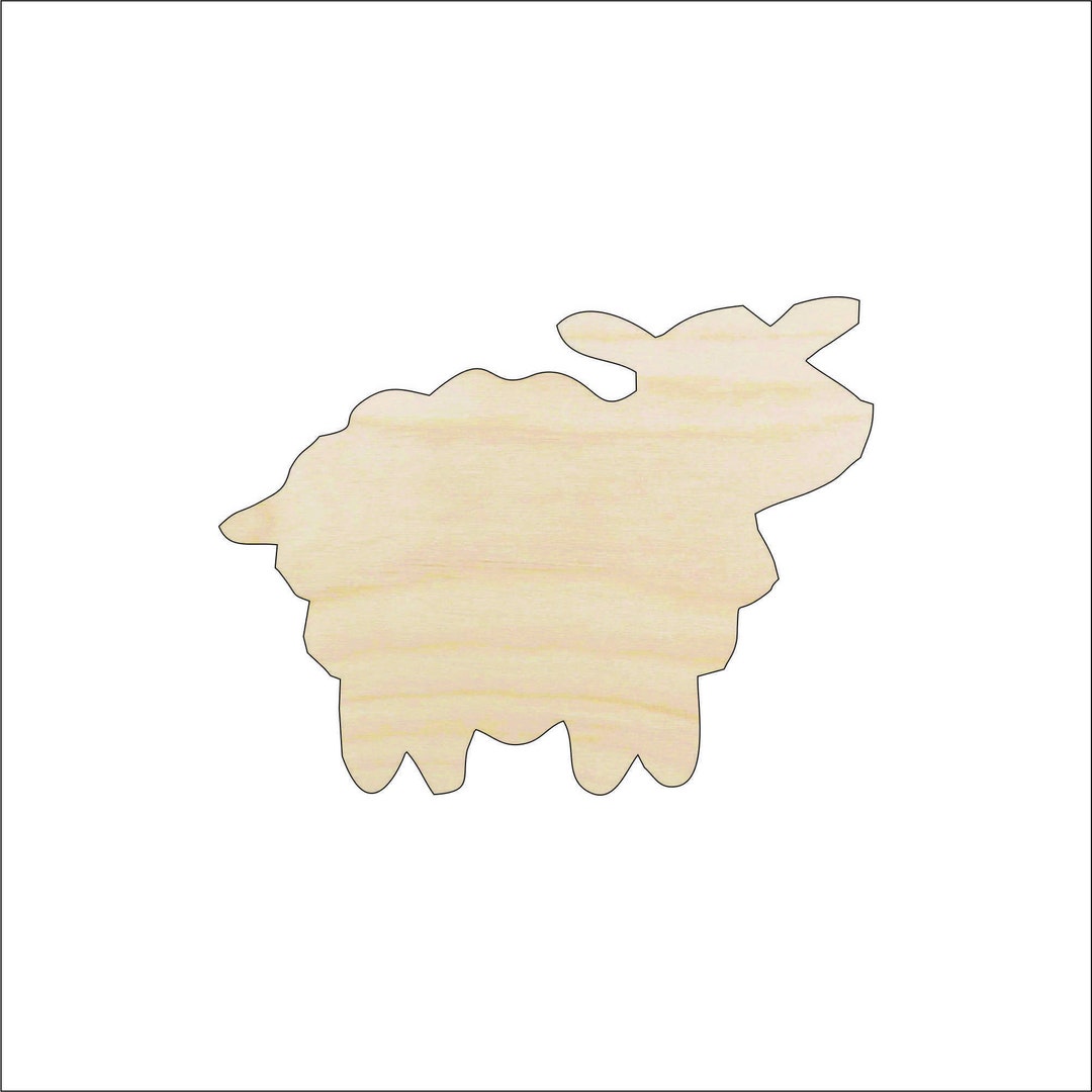 Sheep - Laser Cut Out Unfinished Wood Shape Craft Supply SHP2 - Etsy