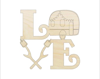 Campfire Wood Cutout-camping Theme Party-line Etch Details-various ...