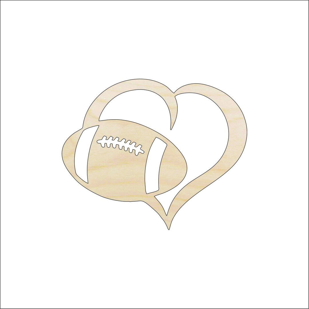 Sport Football Laser Cut Out Unfinished Wood Craft Shape SPT402 - Etsy