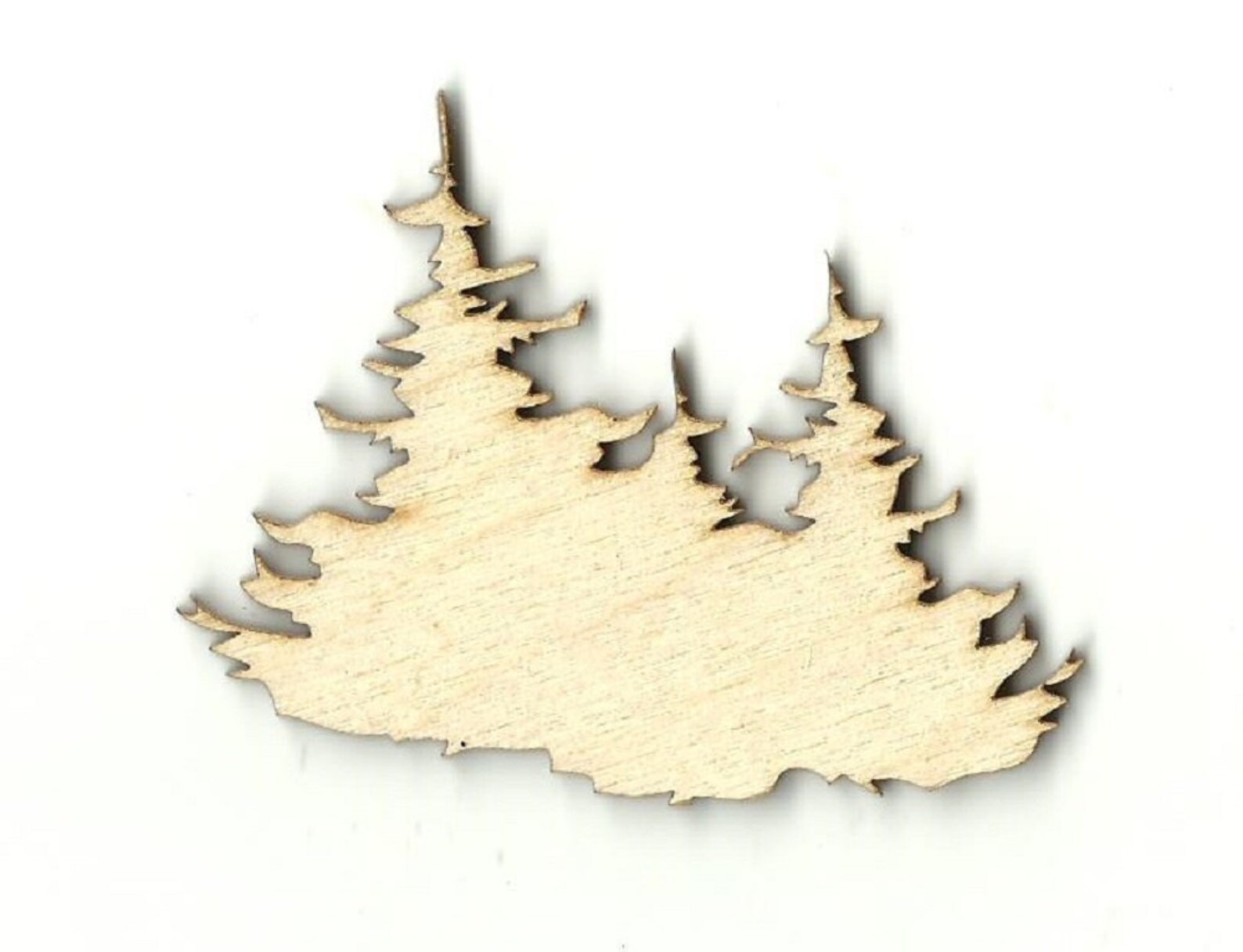 Pine Trees Laser Cut Out Unfinished Wood Shape Craft Supply | Etsy