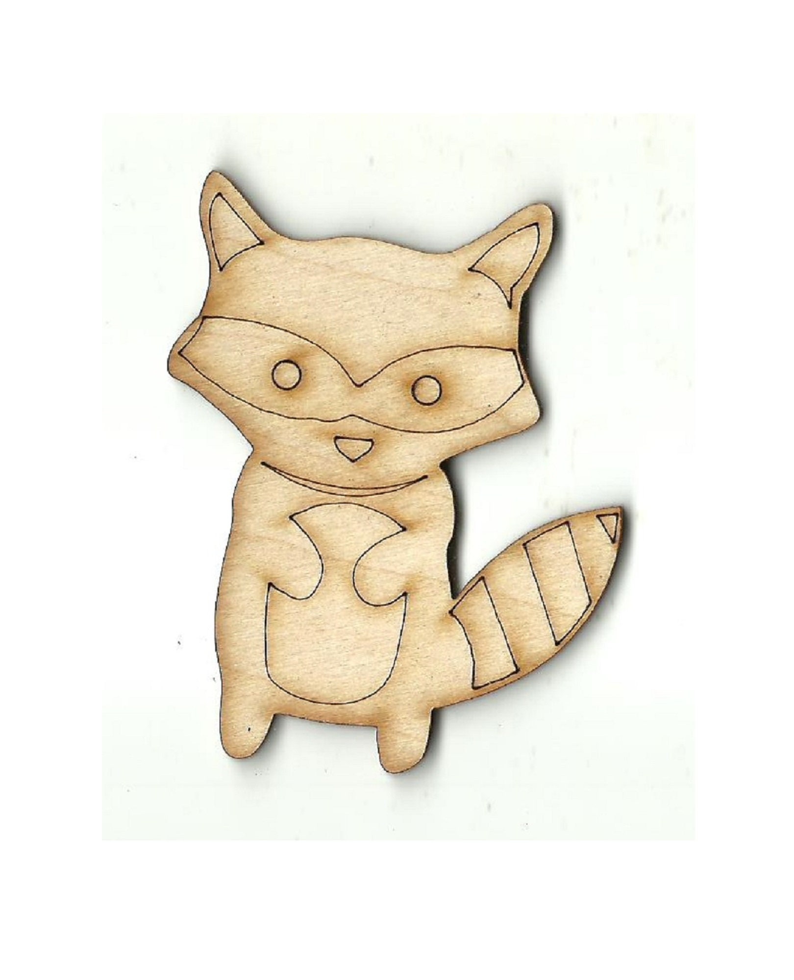 Raccoon Laser Cut Out Unfinished Wood Shape Craft Supply - Etsy