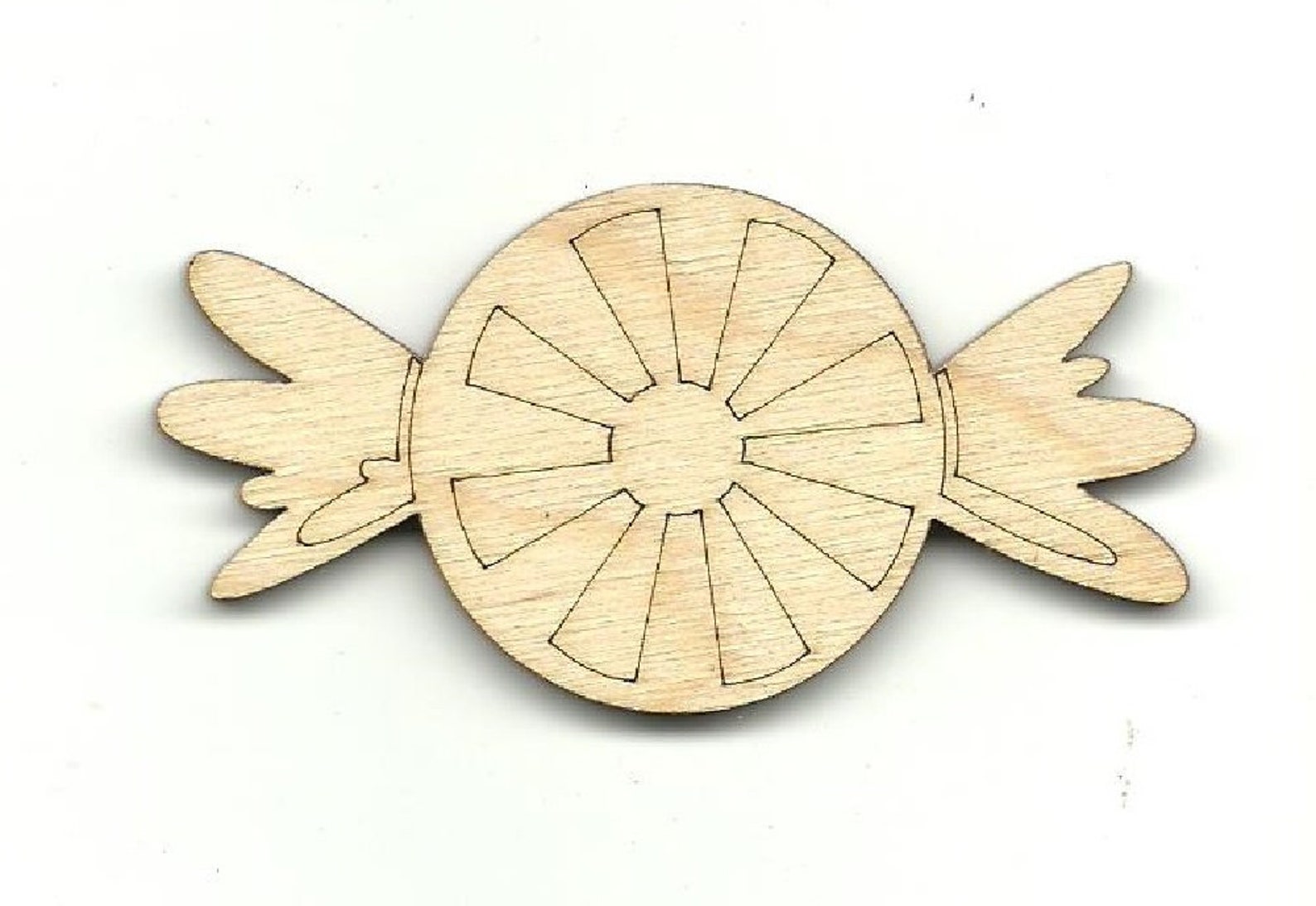 Candy Laser Cut Out Unfinished Wood Shape Craft Supply FOD39 - Etsy