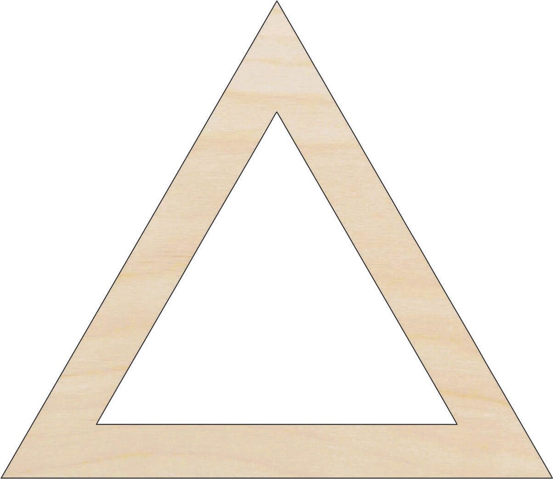 Triangle Laser Cut Out Unfinished Wood Craft Shape BSC56 - Etsy