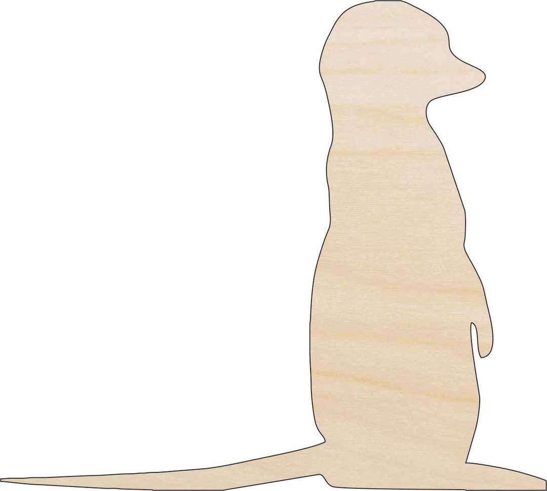 Meerkat Laser Cut Out Unfinished Wood Craft Shape ANML32 - Etsy