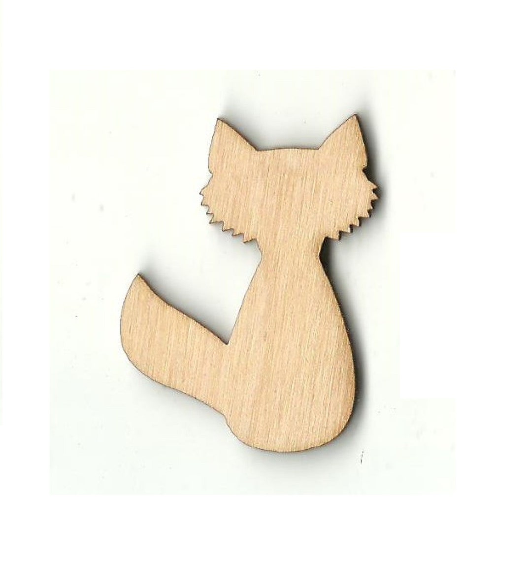Fox Laser Cut Out Unfinished Wood Shape Craft Supply FOX7 - Etsy