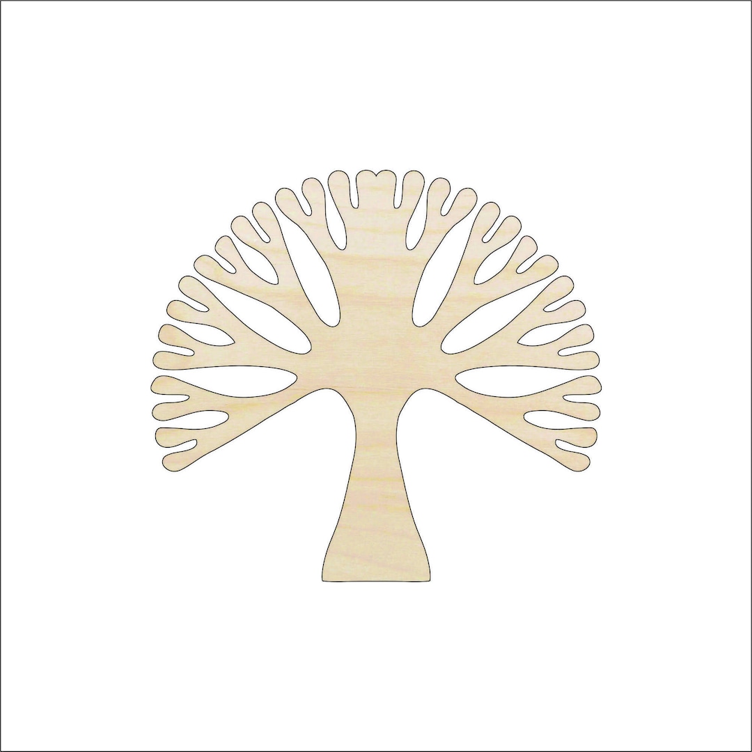 Tree - Laser Cut Out Unfinished Wood Shape Craft Supply TRE22 - Etsy