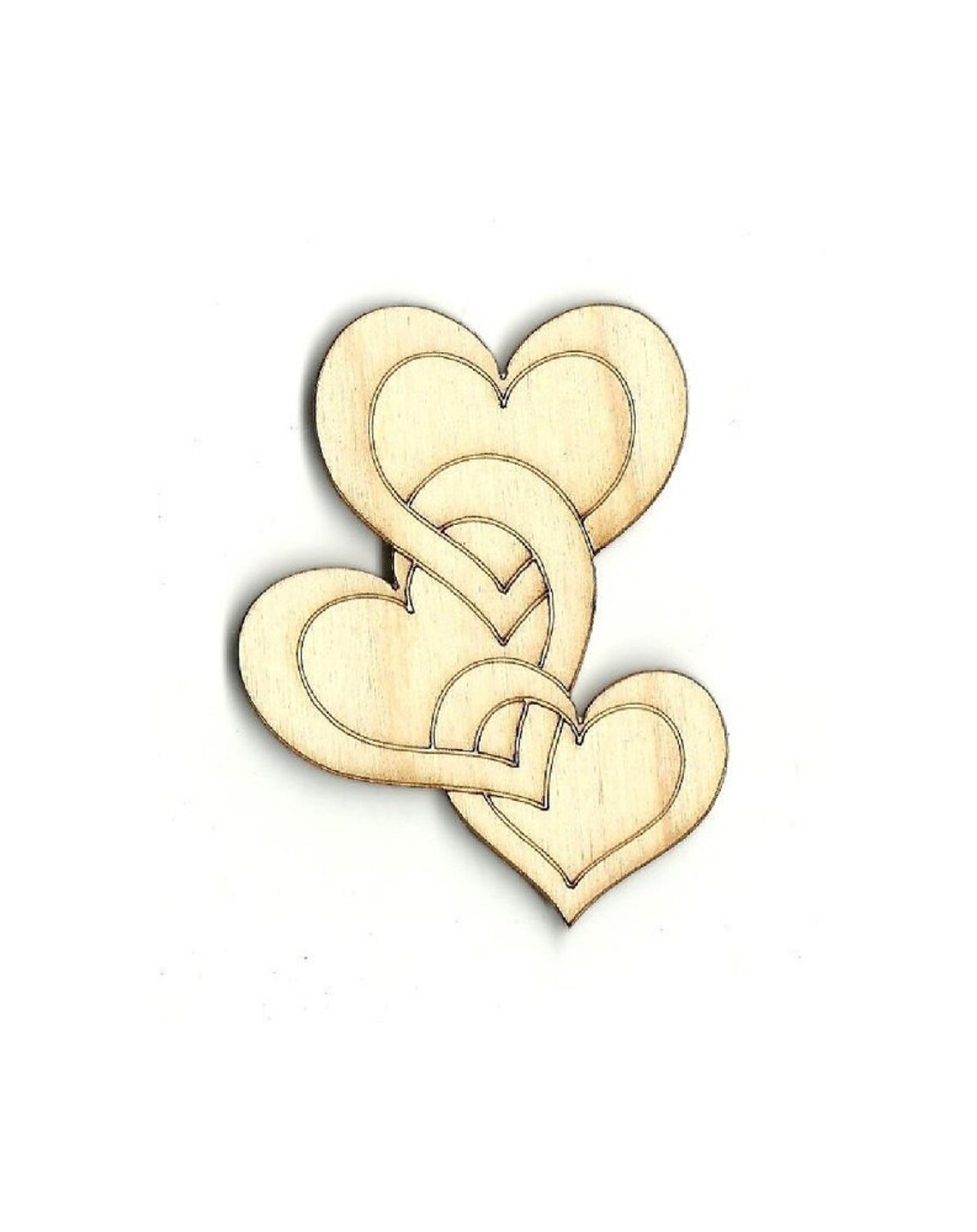 Hearts Laser Cut Out Unfinished Wood Shape Craft Supply - Etsy