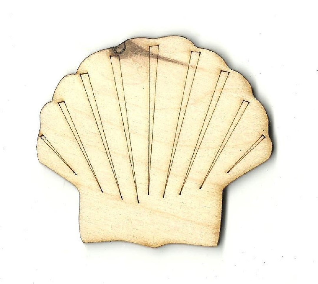 Shell Laser Cut Out Unfinished Wood Shape Craft Supply SEA13 - Etsy