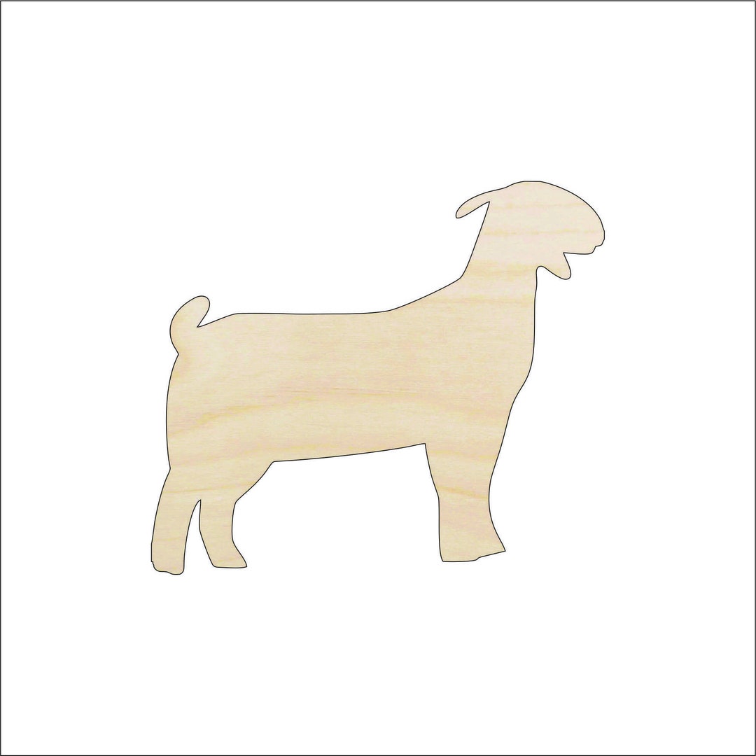 Goat - Laser Cut Out Unfinished Wood Shape Craft Supply SHP25 - Etsy