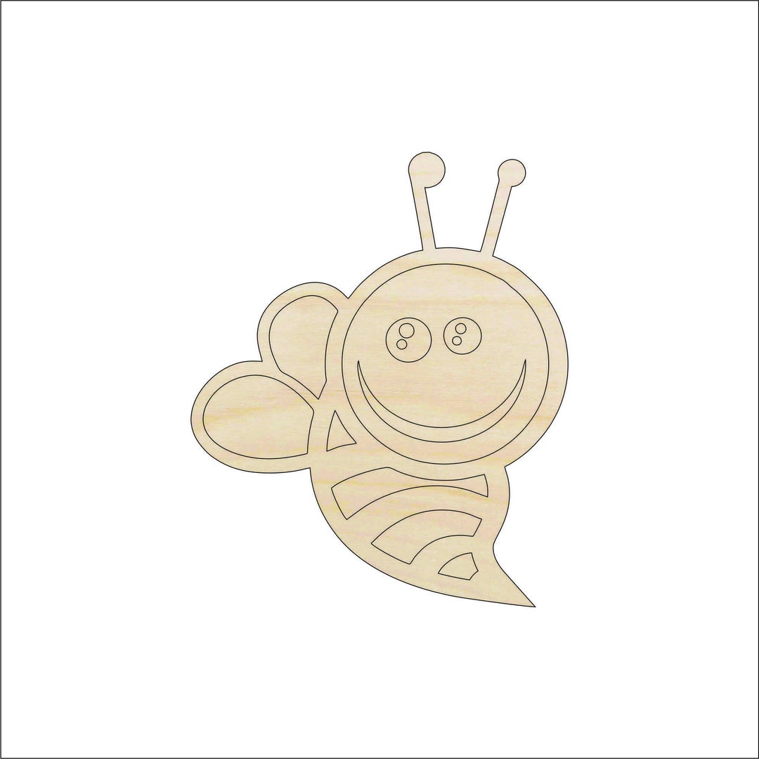 Bumblebee - Wood Craft Shape Laser Cut Out & Unfinished DIY Craft ...