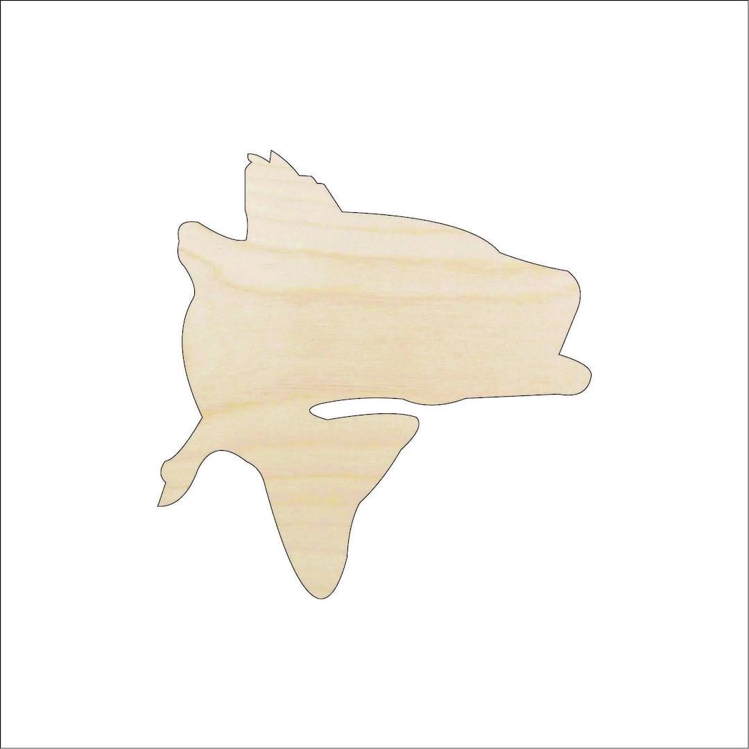 Fish Laser Cut Out Unfinished Wood Shape Craft Supply FSH46 - Etsy