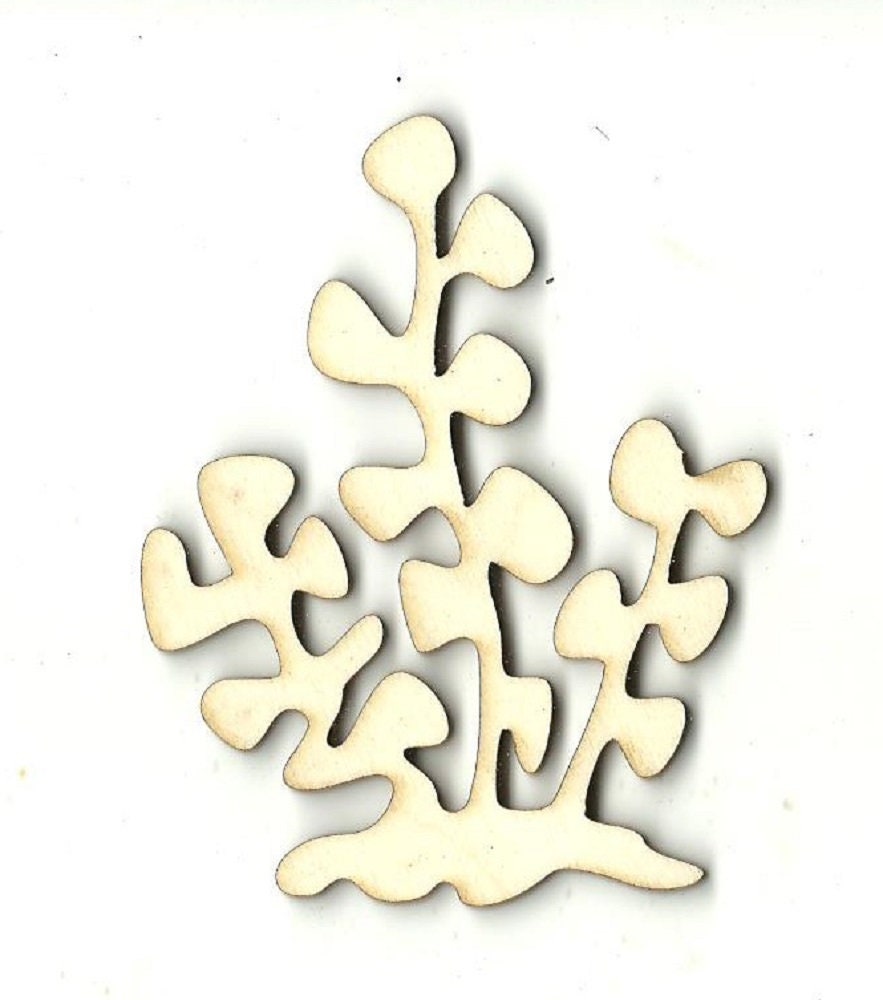 Seaweed Laser Cut Out Unfinished Wood Shape Craft Supply - Etsy