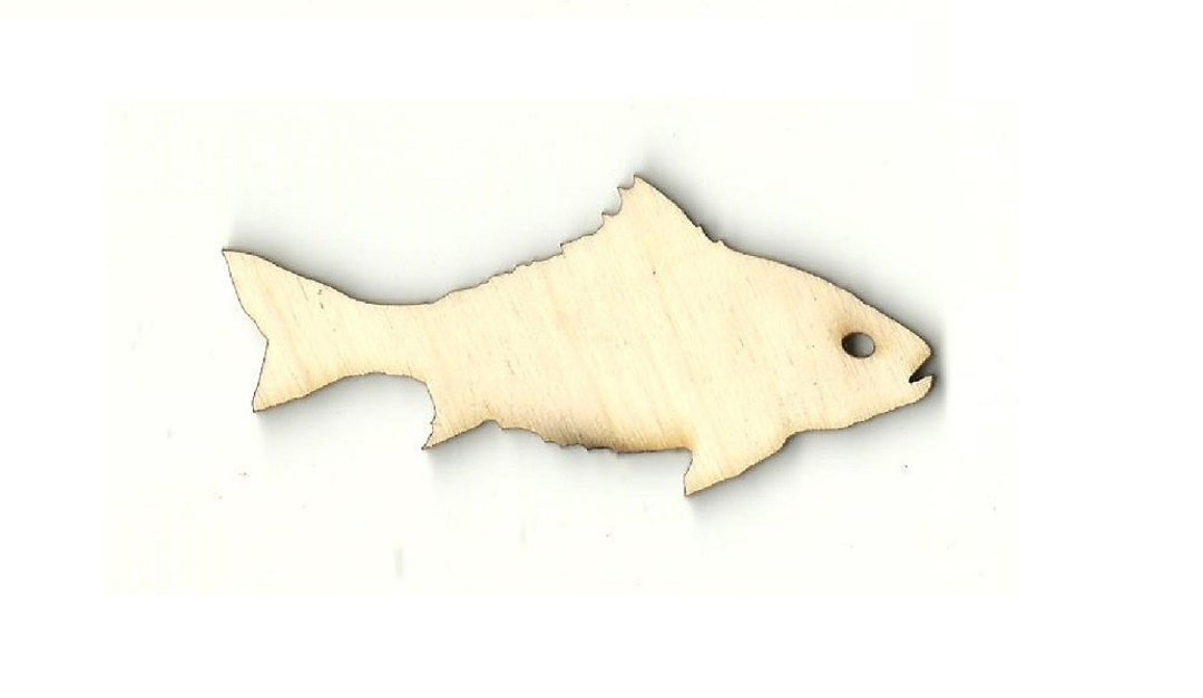 Fish Laser Cut Out Unfinished Wood Shape Craft Supply FSH39 - Etsy