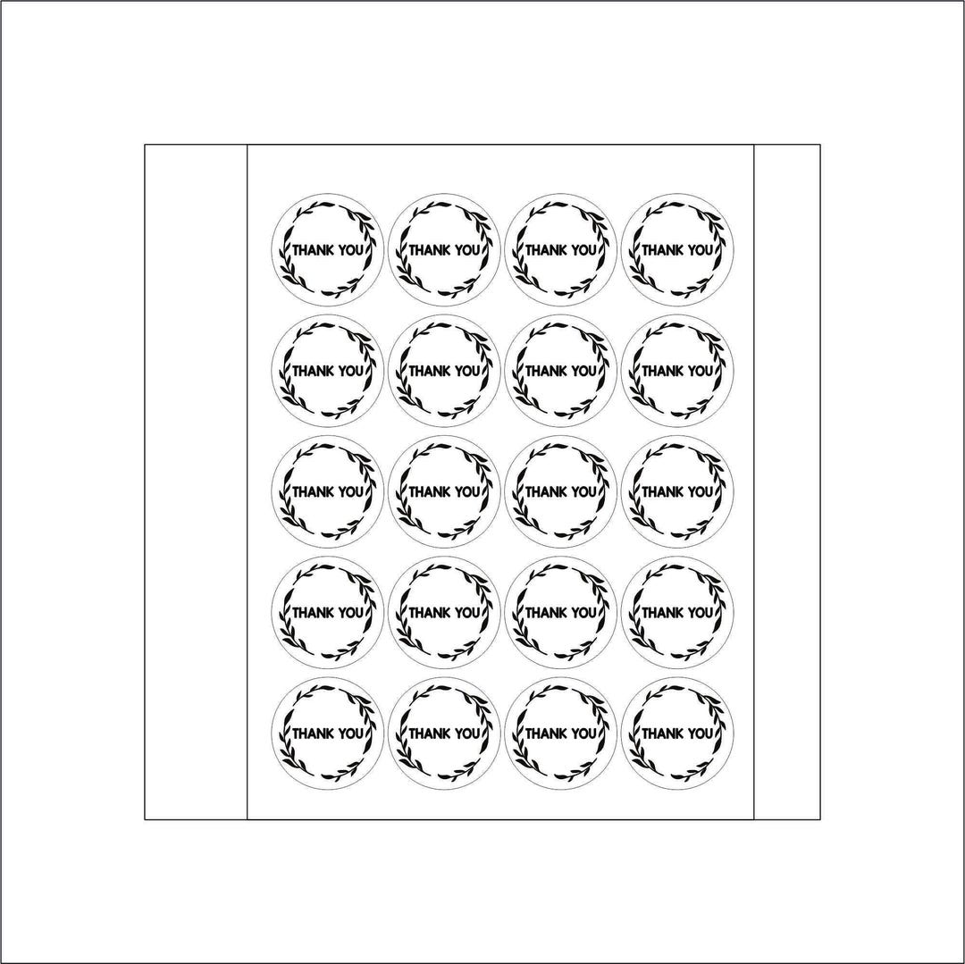 Thank You Customer Appreciation Sticker Sheet, Gift Bag Sticker ...