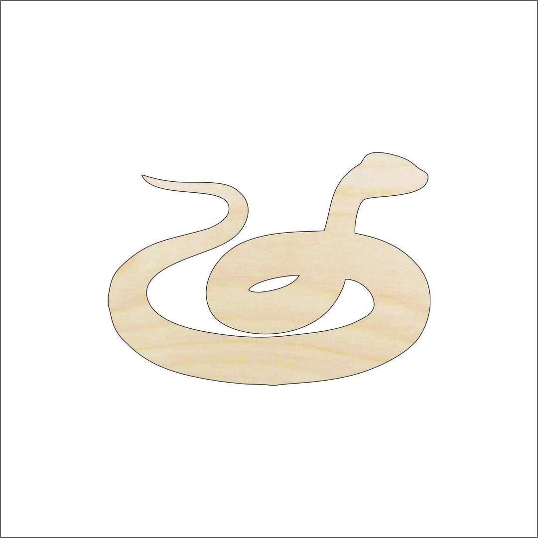 Snake Laser Cut Out Unfinished Wood Craft Shape REP39 - Etsy