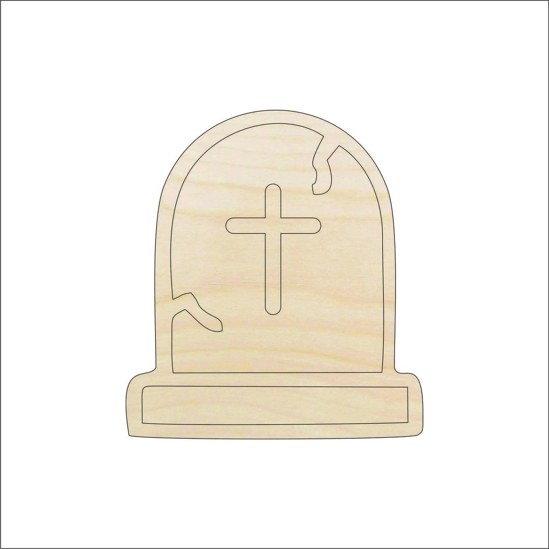 Tombstone Laser Cut Out Unfinished Wood Craft Shape FAL252 - Etsy