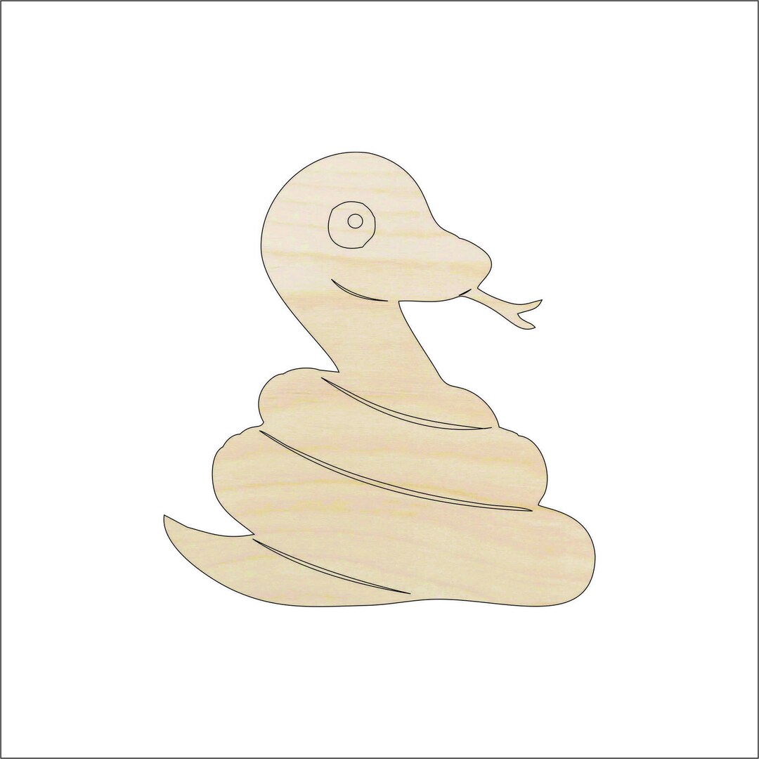 Snake Laser Cut Out Unfinished Wood Craft Shape REP5 - Etsy