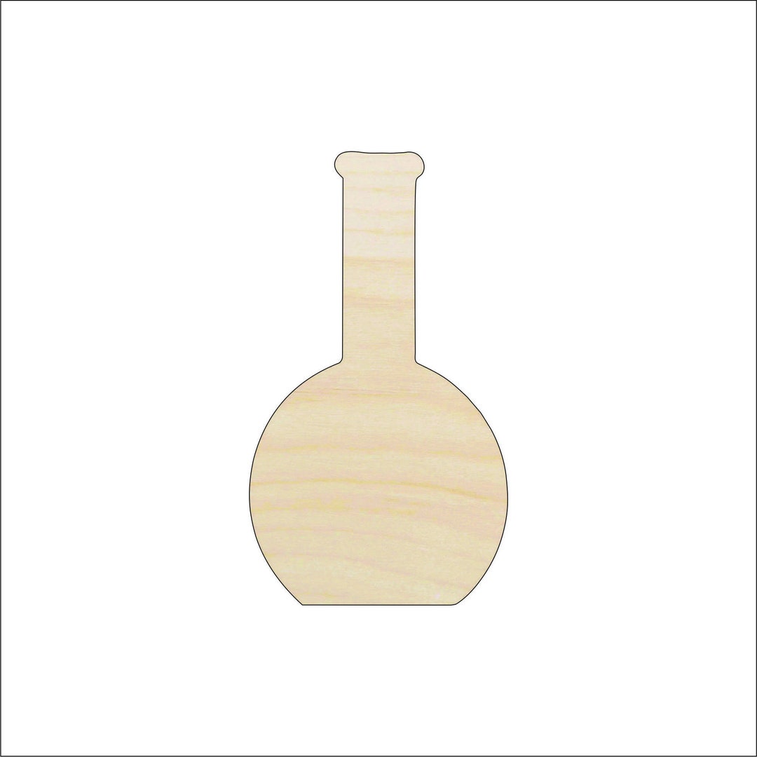 Science Beaker - Laser Cut Out Unfinished Wood Shape Craft Supply SNC4 ...