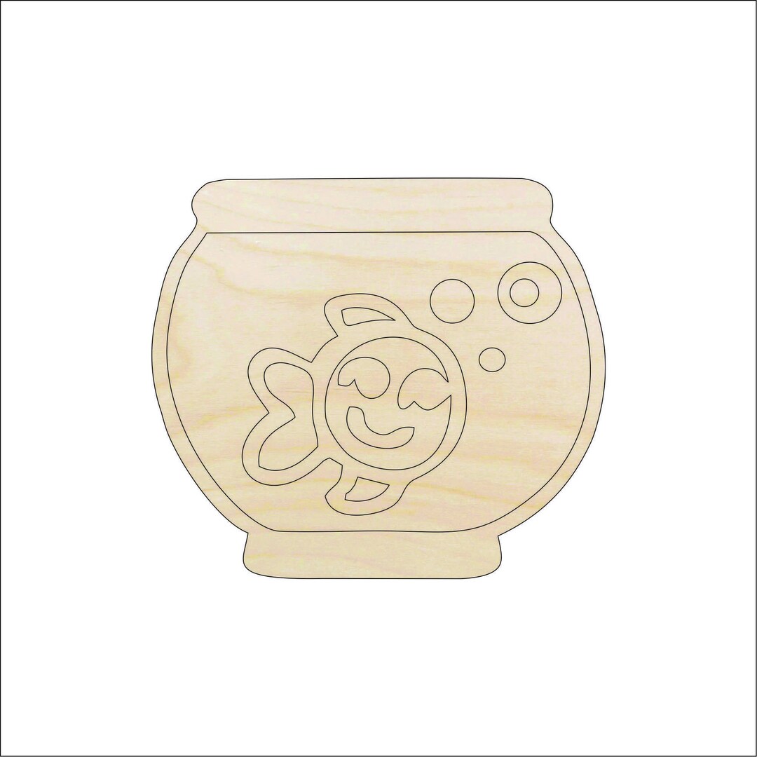 Fish Laser Cut Out Unfinished Wood Shape Craft Supply FSH4 - Etsy