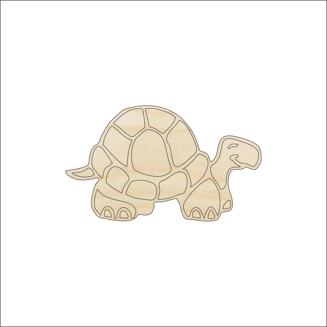 Turtle Tortoise Laser Cut Out Unfinished Wood Shape Craft Supply REP10 ...