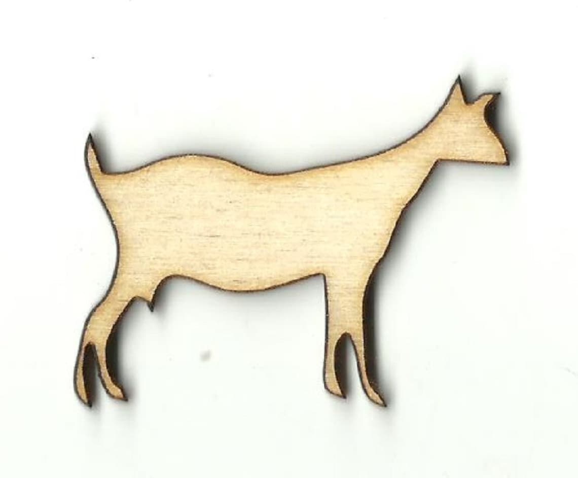 Goat Laser Cut Out Unfinished Wood Shape Craft Supply ANML55 - Etsy ...