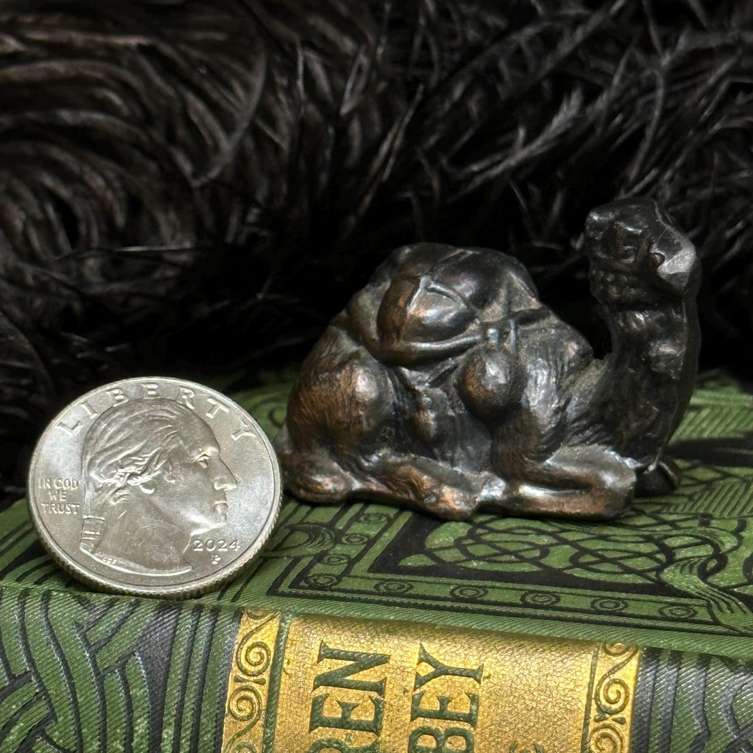 Vintage Crane & Breed Casket Company Bronze Camel Novelty Advertising ...