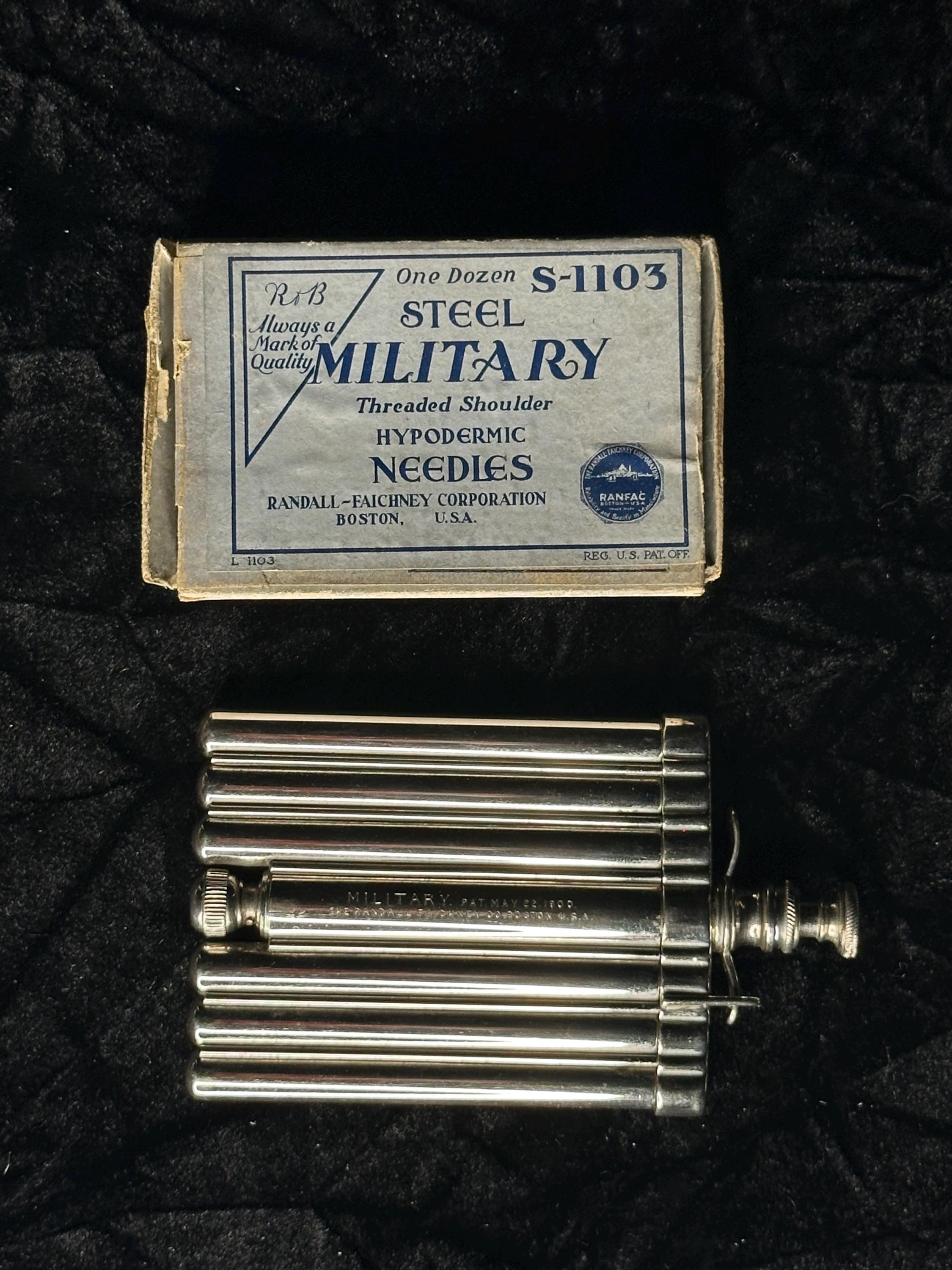 Antique Randall-faichney Co. Military Stamped Hypodermic Field Kit ...
