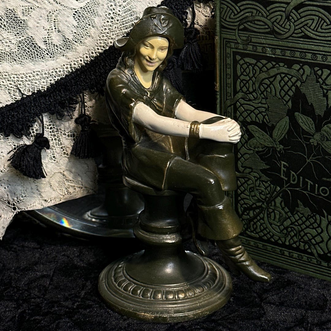Antique J.B. Hirsch Pirate Woman Sculpture - Etsy