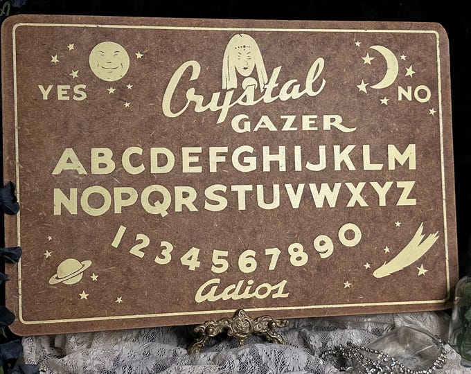 Rare 1940's Mid-century "crystal Gazer" Ouija Talking Answer Board Game ...