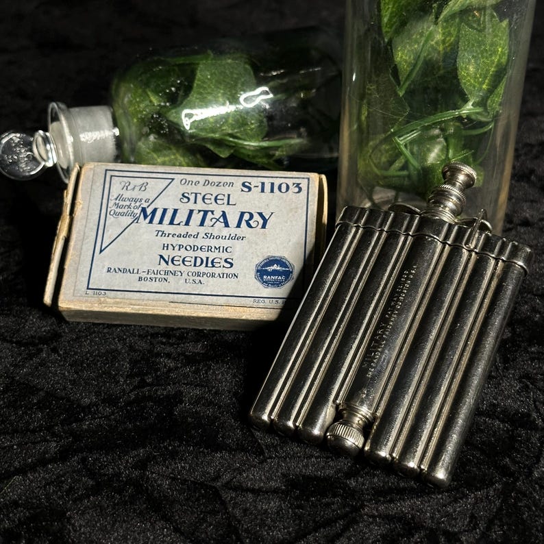 Antique Randall-faichney Co. Military Stamped Hypodermic Field Kit ...