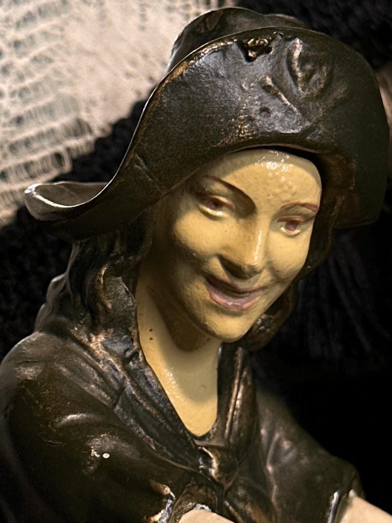 Antique J.B. Hirsch Pirate Woman Sculpture - Etsy