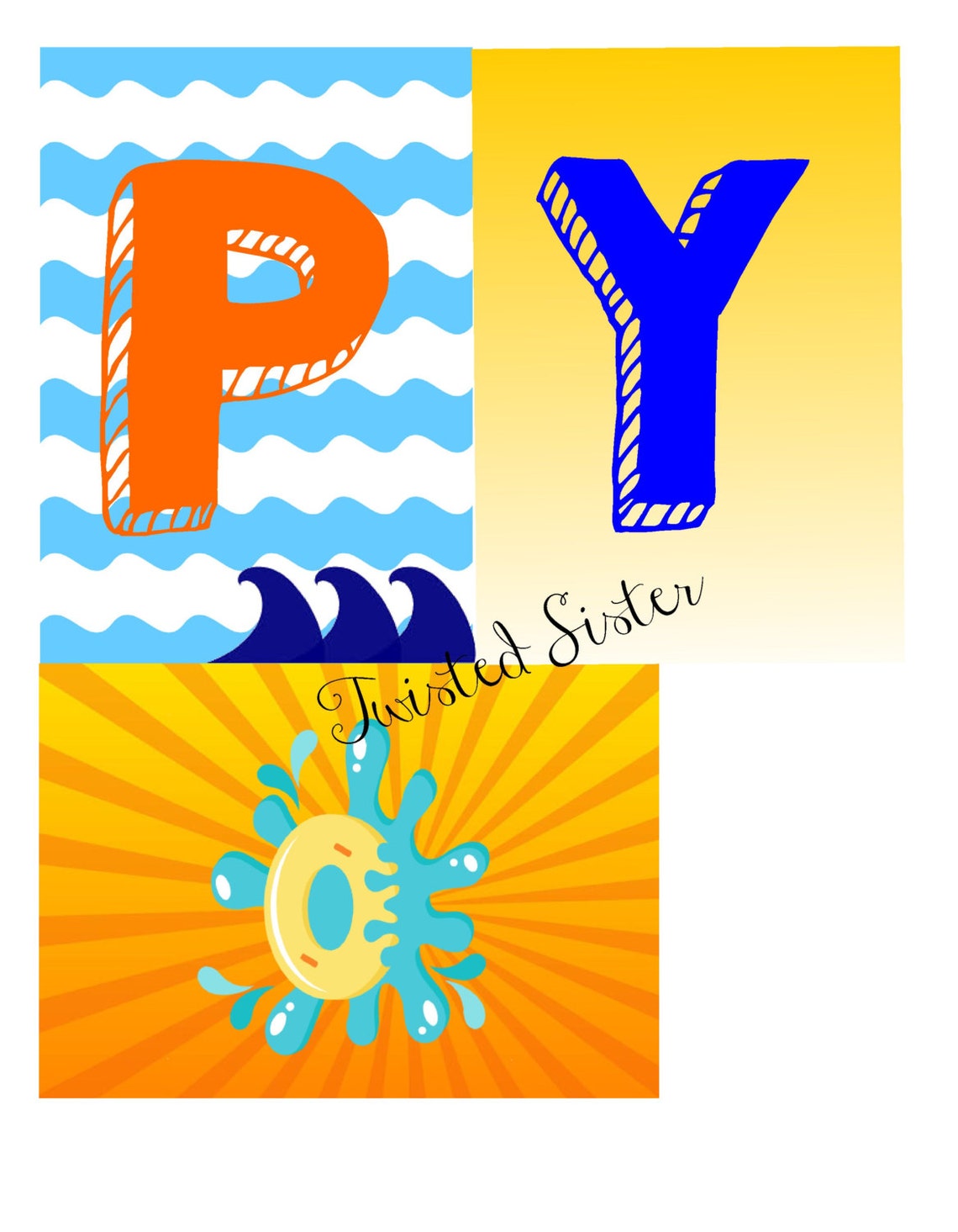 Pool Party Banner Splash Party Decorations Splish Splash - Etsy