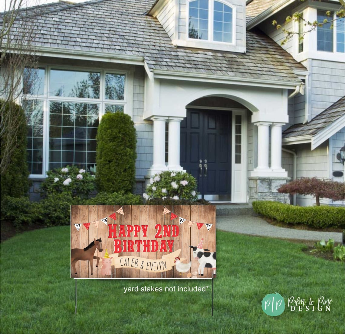 Farm Birthday Banner Barnyard Party Decor Farm Birthday - Etsy