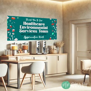 Environmental Service Week Appreciation Banner, EVS Tech Thank You Sign ...