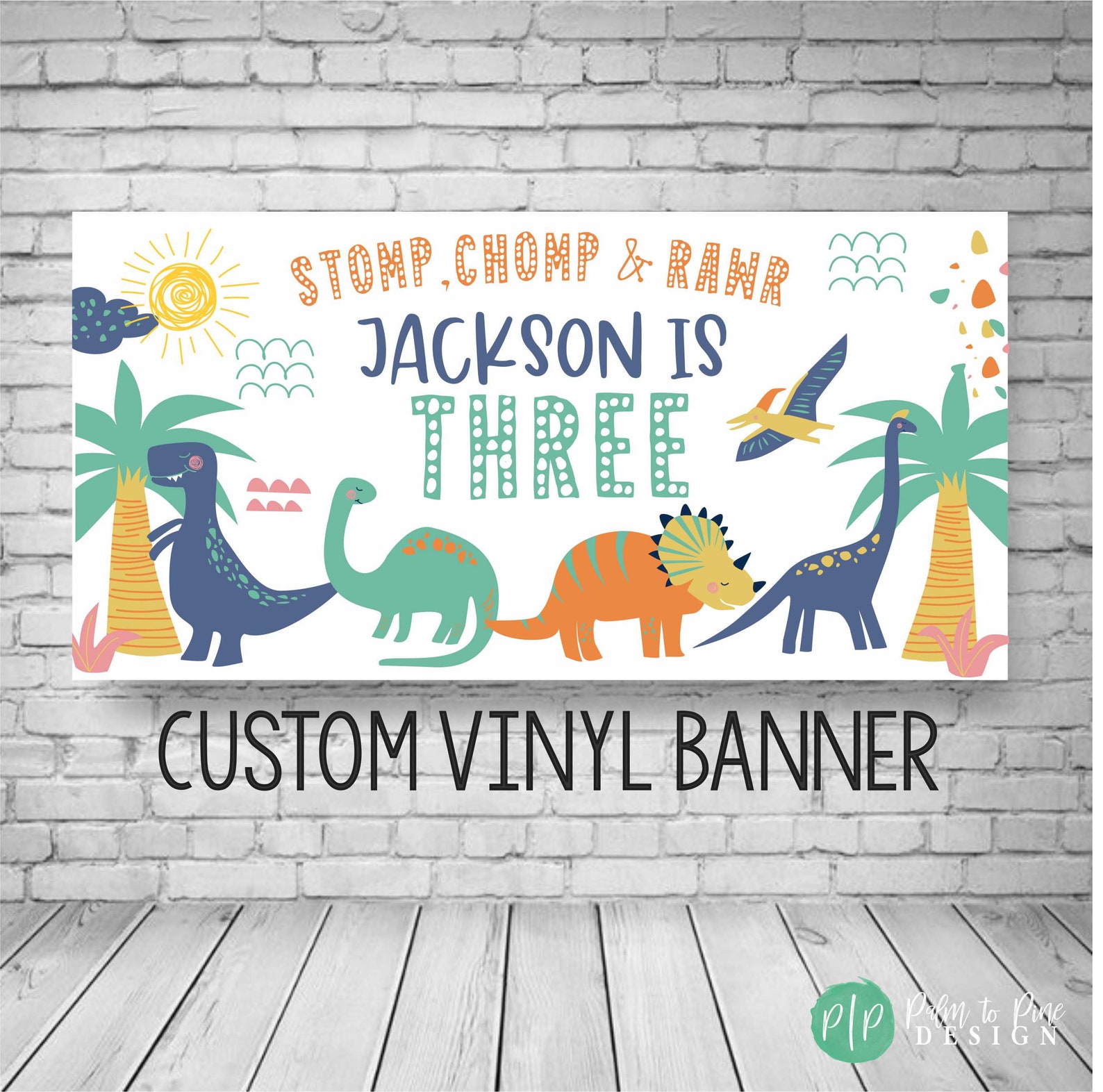 Dinosaur Birthday Banner Dinosaur Birthday Party Dino - Etsy