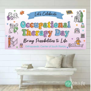 OT Appreciation Banner, Occupational Therapy Day Sign, Personalized ...