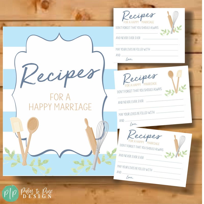 Recipe for Marriage - Etsy