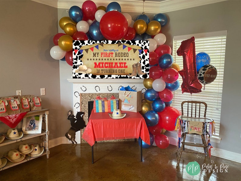 Cowboy Birthday Banner Cowboy Party Decor Cowgirl Birthday - Etsy