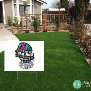 RBG Sign, Women's Rights Yard Sign, Vote Yard Sign, Political Yard Sign ...