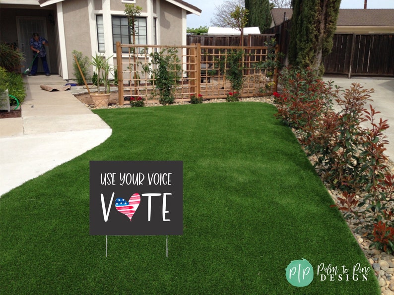 Vote Yard Sign, American Flag Heart, Political Rally Sign - Etsy