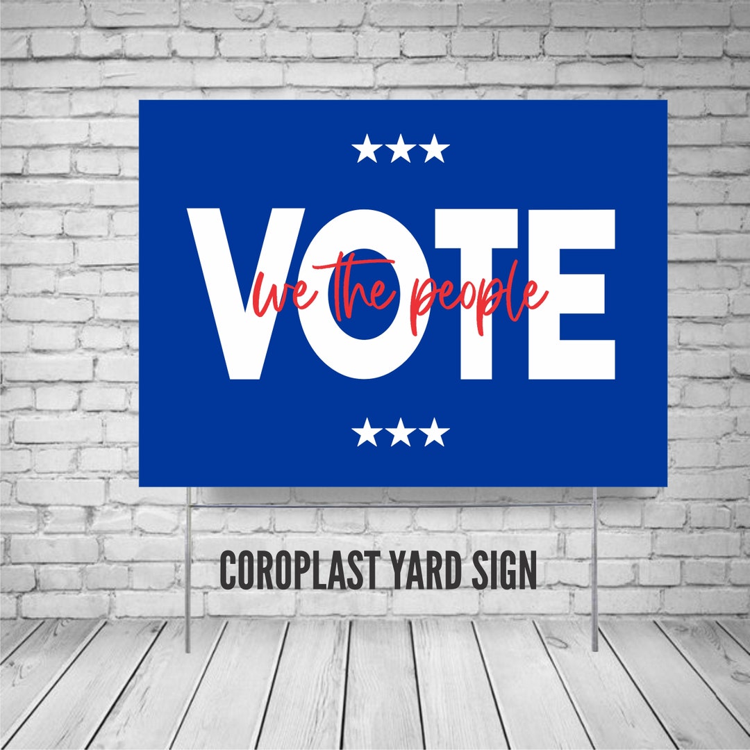 Vote Yard Sign, Vote Lawn Sign, Political Yard Sign, Vote Signs for ...