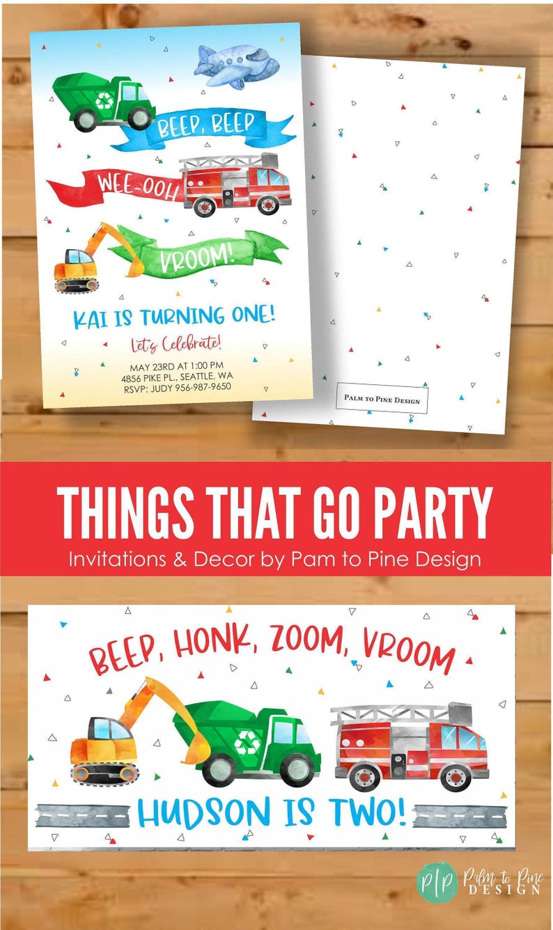 Excavator Birthday Party Sign, Construction Theme Decor (instant ...